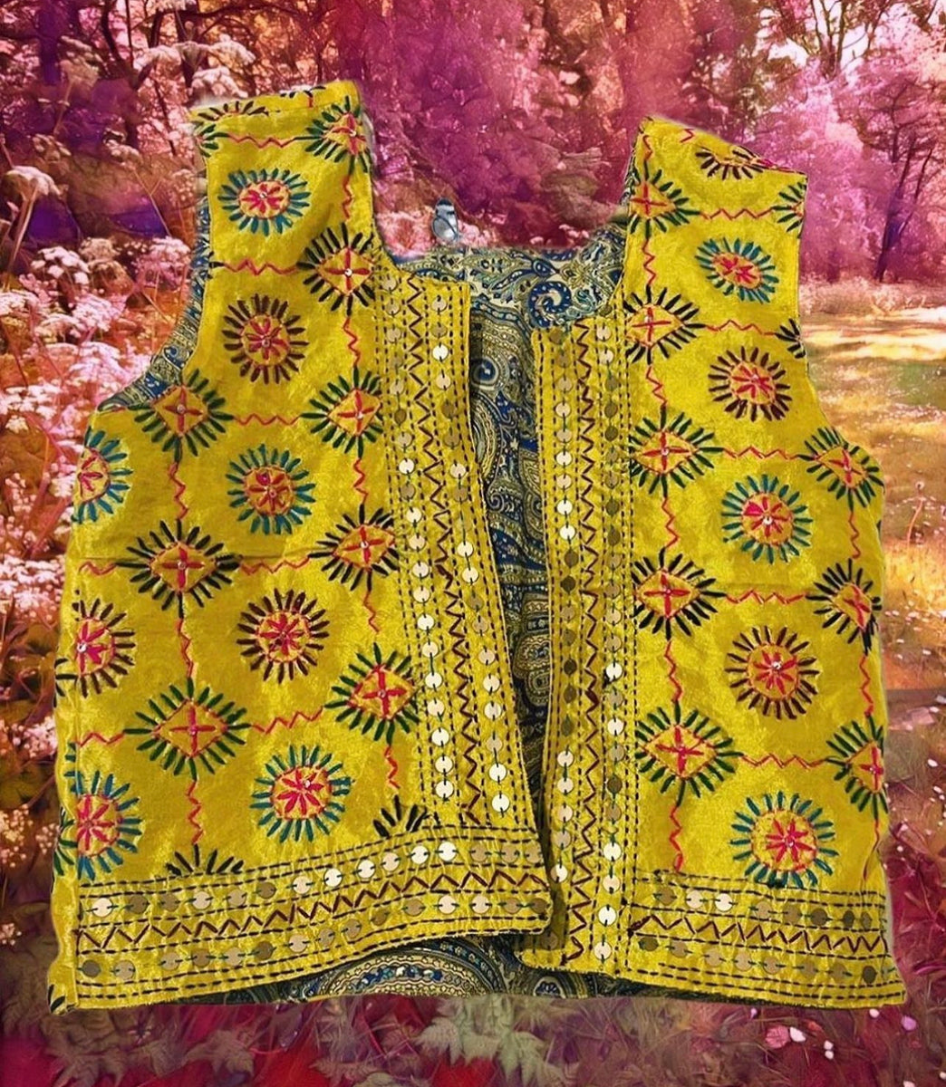 Stevie Seven Wonders Reversible Mirror Vest – Boho Glam Statement Piec ...